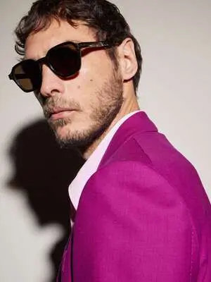 TOM FORD Round-frame Acetate Sunglasses