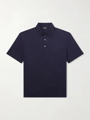Zegna Button Down Polos For Men