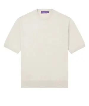 Ralph Lauren Purple Label Cashmere-blend T-shirt - Neutrals
