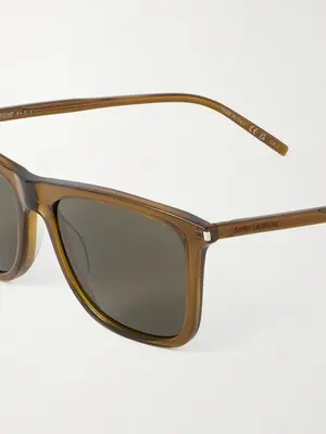 Saint Laurent Square-frame Sunglasses - Brown