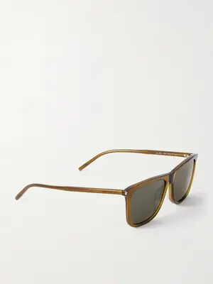 Saint Laurent Square-frame Sunglasses - Brown