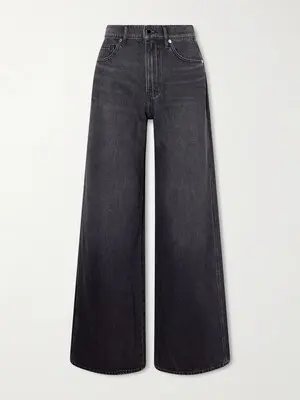 Veronica Beard Kasey Mid-rise Wide-leg Jeans