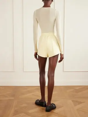 Wardrobe.NYC Stretch-jersey High-waisted Shorts
