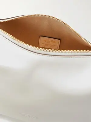 TOD'S Studded Leather Shoulder Bag - White