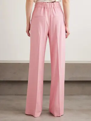 Veronica Beard Marbeau Canvas Wide-leg Trousers - Pink