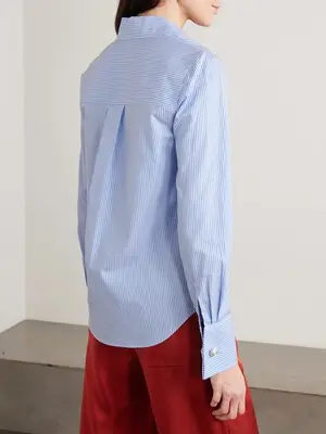 Veronica Beard Amelia Striped Cotton-poplin Shirt