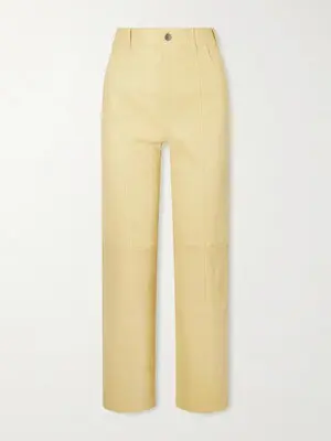 Stouls Benny Leather Straight-leg Pants