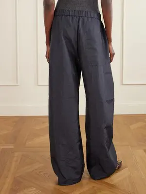 Tibi Winslow Crinkled-shell Barrel-leg Pants