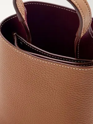TOD'S Textured-leather Shoulder Bag - Brown