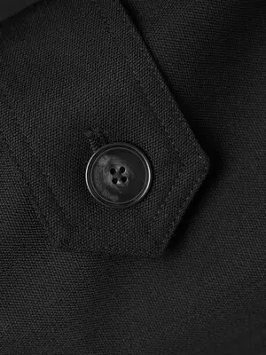 THE FRANKIE SHOP Dursley Oversized Double-breasted Belted Trench Coat - Black