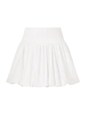 Simkhai Pippa Pleated Mini Skirt - White