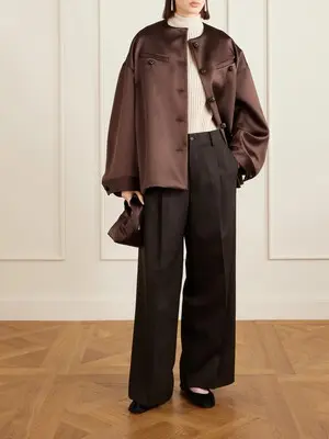 RÓHE Recycled-satin Jacket