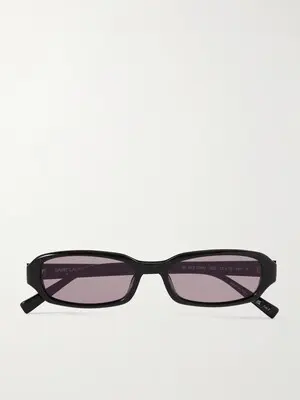 Saint Laurent Erin Oval-Frame Sunglasses Black