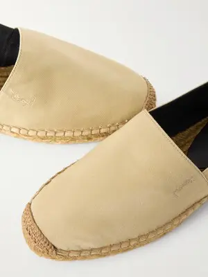 Saint Laurent Embroidered Canvas Espadrilles