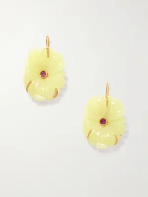 LIZZIE FORTUNATO New Bloom Earrings - Yellow