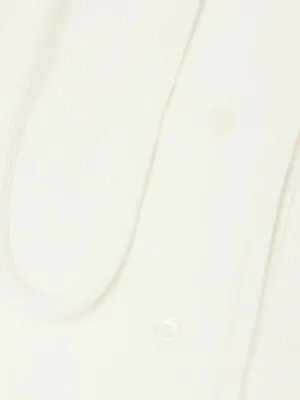LEMAIRE Tie-neck Ribbed Jersey Top - White