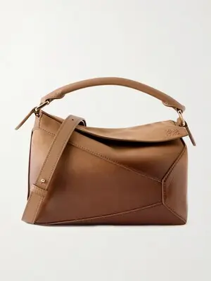 Loewe Puzzle Edge Small Patent-nubuck Shoulder Bag