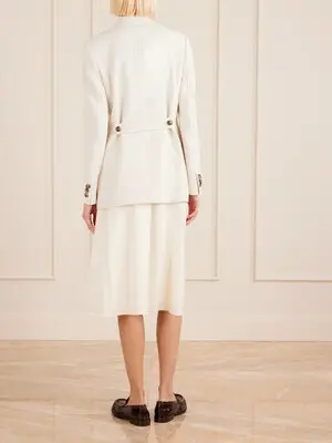 Marni Wool-crepe Blazer - Neutrals