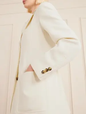 Marni Wool-crepe Blazer - Neutrals