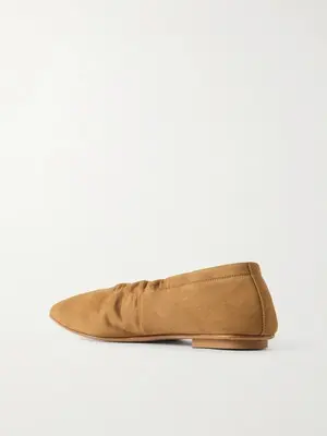 Le Monde Beryl Mica Suede Ballet Flats - Brown