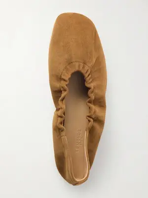 Le Monde Beryl Mica Suede Ballet Flats - Brown