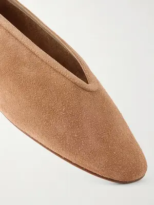 Le Monde Beryl Luna Suede Ballet Flats - Neutrals