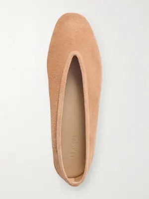 Le Monde Beryl Luna Suede Ballet Flats - Neutrals