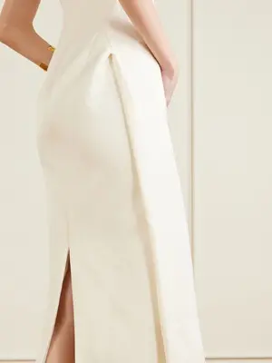 Jacquemus Tablier Linen-blend Midi Dress