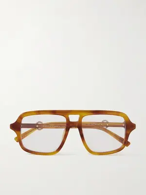 Gucci Aviator-style Optical Glasses - Tortoiseshell