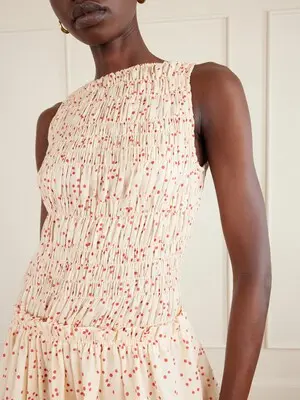 Faithfull The Brand Gala Polka-dot Mini Dress - Neutrals