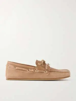 Gucci Embellished Leather Moccasins - Light Brown
