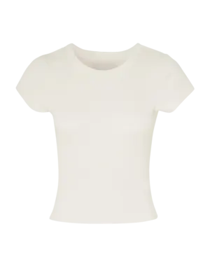 Citizens Of Humanity Nello Cropped Ribbed T-shirt - White