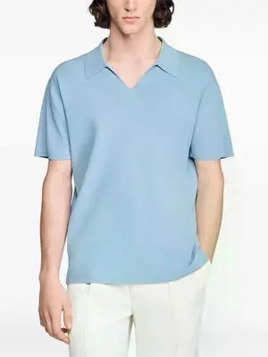 Sandro Stretch Knit Polo Shirt