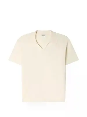 Sandro Stretch Knit Polo Shirt - Neutrals