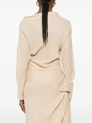 CORTANA Isolde Silk Top - Beige