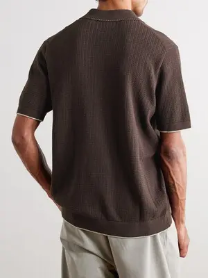Nn07 Nalo 60039 Open-knit Cotton Shirt
