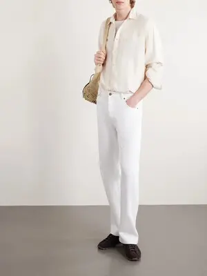 Nn07 Deon 5027 Lenzing™ Ecovero™-blend Shirt - Neutrals