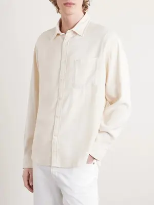 Nn07 Deon 5027 Lenzing™ Ecovero™-blend Shirt - Neutrals