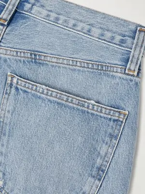 AGOLDE Arc Mid-rise Wide-leg Jeans - Blue