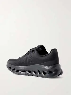 On Cloudtilt Stretch-knit Sneakers - Black