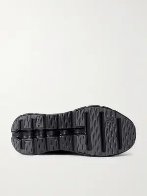 On Cloudtilt Stretch-knit Sneakers - Black
