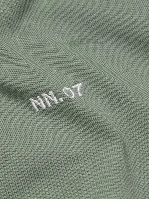 Nn07 Adam 3209 Logo-embroidered Pima Cotton-jersey T-shirt - Green