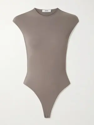 AGOLDE Agata Stretch-jersey Bodysuit - Brown