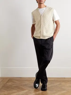 Nn07 Reece 6600 Pointelle-knit Organic Cotton Vest
