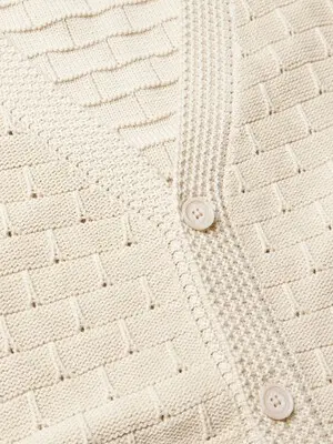 Nn07 Reece 6600 Pointelle-knit Organic Cotton Vest