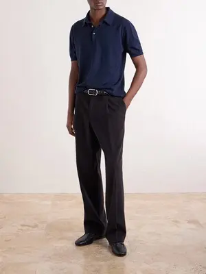 Kiton Cotton Polo Shirt - Blue