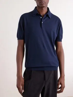 Kiton Cotton Polo Shirt - Blue