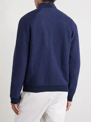 Inis Meáin Tonnta Merino Wool, Baby Alpaca And Silk-blend Bomber Jacket
