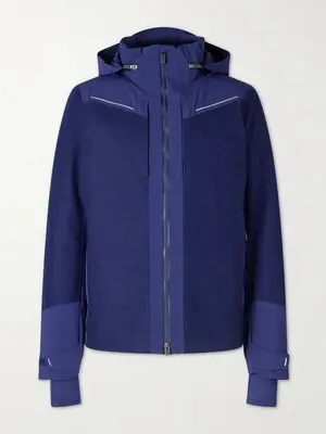 Kjus Frostline Padded Wool Hooded Jacket - Blue