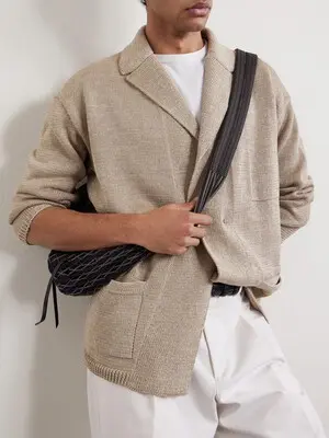 Inis Meáin Linen Cardigan - Neutrals